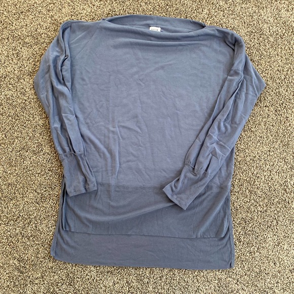 peyton jensen | Tops | Peyton Jensen Blue Long Sleeve Top M | Poshmark